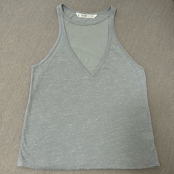 Victoria's Secret | Tops | Victorias Secret Sport Light Gray Tank Top ...